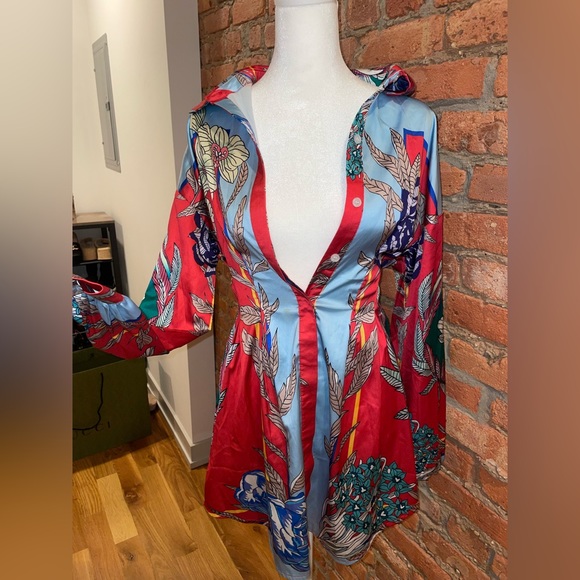 AKIRA | Dresses | Akira Silk Pattern Dress | Poshmark